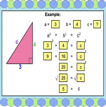 Pythagorean Theorem Formula Hypotenuse Step By Step Self Checking Digital