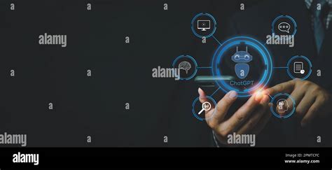 Businessman Using Smart Phone Chatting With A Smart Ai Or Artificial Intelligence Digital