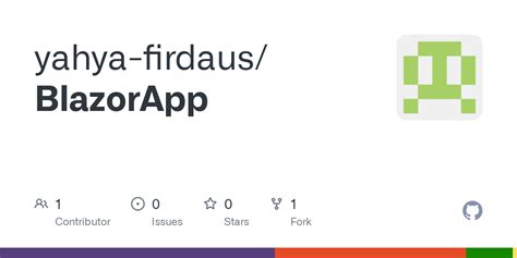 Github Yahya Firdaus Blazorapp