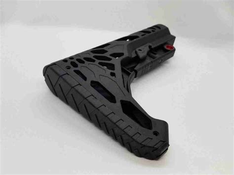 Black Minimalist Collapsible Python Stock Design Stock 3cr Tactical