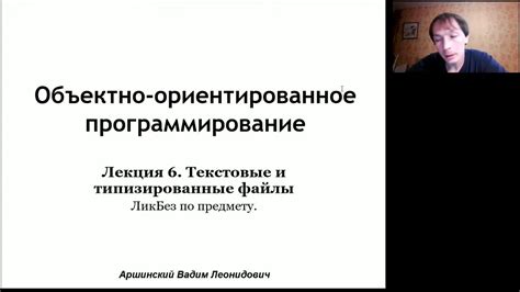 ООП Работа с текстовыми и бинарными файлами Youtube