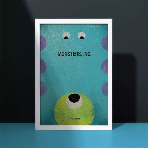 Monsters Inc Movie Poster Film Fan Collectibles Vintage Movie Poster