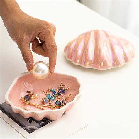 Clam Shell Ceramic Jewelry Storage Shop Online On Roomtery