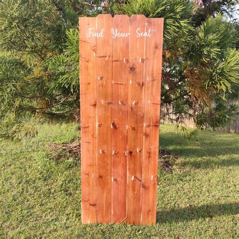 Wood Panel Seating Chart