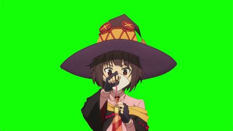 Megumin Doing Chemistry Green Screen Youtube