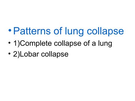 Collapse And Consolidation Lung Radiology Ppt