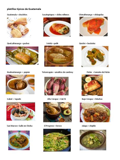 Platillos Tipicos De Guatemala Que Mange T On Au Guatemala Crlb