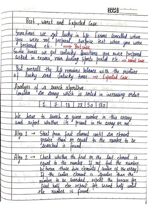 SOLUTION Data Structures Best Worst Average Case Explaination With