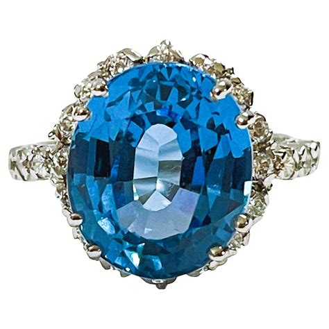 New African If 15 1 Ct Trilliant Swiss Blue Topaz And White Sapphire