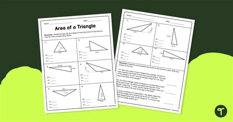 Geometry Formulas Triangles