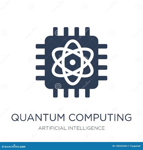 Quantum Computing Icon Trendy Flat Vector Quantum Computing Ico Stock Vector Illustration Of