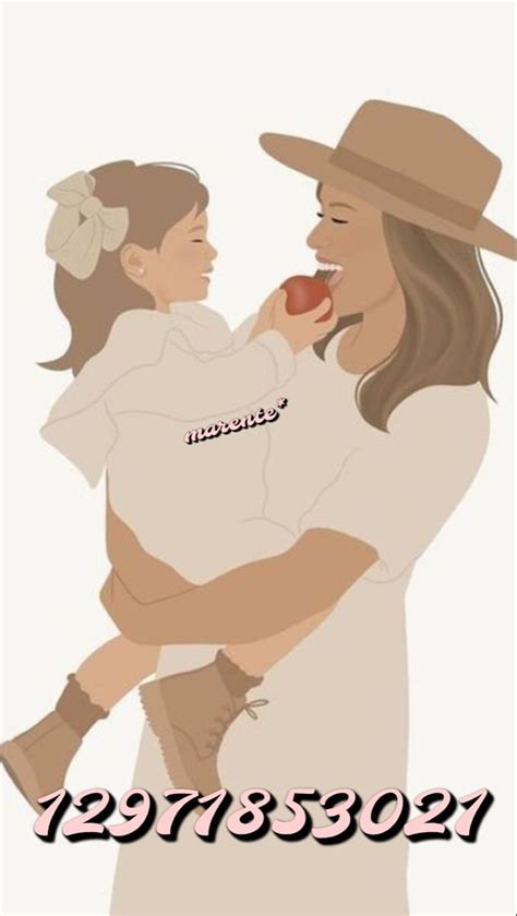 Cute Aunt And Niece Moment Illustration Bloxburg Decal Artofit