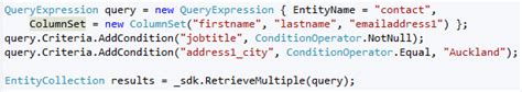 dynamics crm 2016 querying data with queryexpression microsoft dynamics crm 365