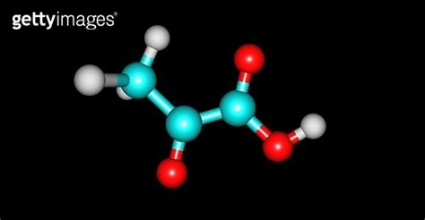 Pyruvic Acid Molecular Structure Isolated On Black 이미지 1075322608 게티이미지뱅크