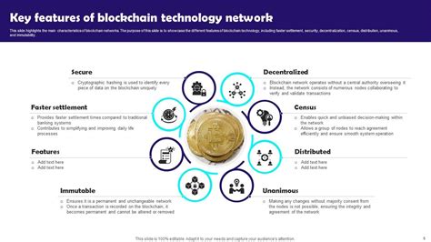 Blockchain Technology Features Powerpoint Ppt Template Bundles Ppt Slide