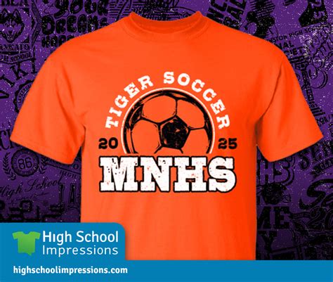 Custom High School Soccer Team Tees Customize Your Own Shirt Custom