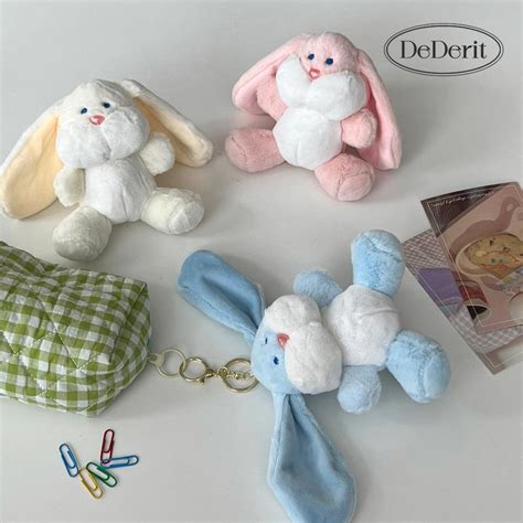 데데리트 데데리트 귀여운 파란눈 볼빵빵 토끼 버니 인형 열쇠고리 키링 우정템 생일 선물 키홀더