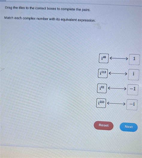Solved Drag The Tiles To The Correct Boxes To Complete The Pairs