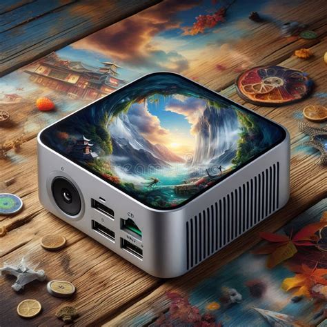 Intel Nuc Core I Gb Ddr Integrated Graphics Windows Small Form F Stock Illustration