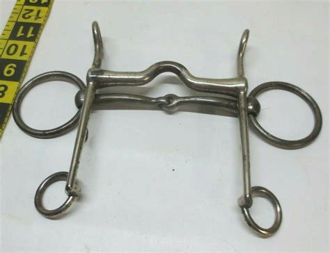 Us Cavalry Horse Curb Bit 3 And Bridoon Or Snaffle Both M1909 By Yandt