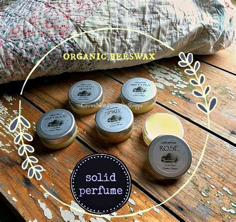 Solid Perfume In Organic Beeswax Solid Perfume Organic Beeswax