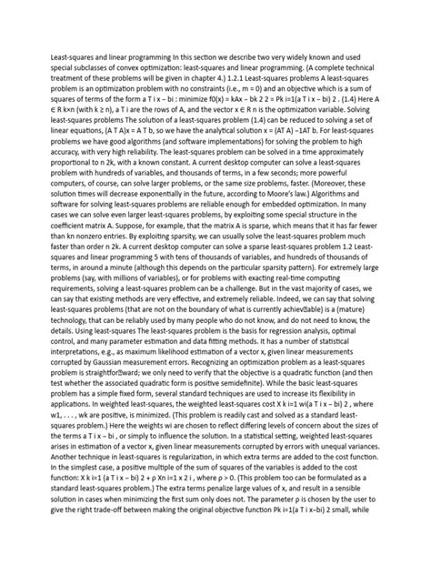 least download free pdf least squares linear programming
