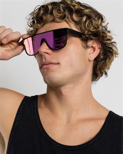 Shop Sin Eyewear Cannonball Sunglasses In Black Pink Fast Shipping