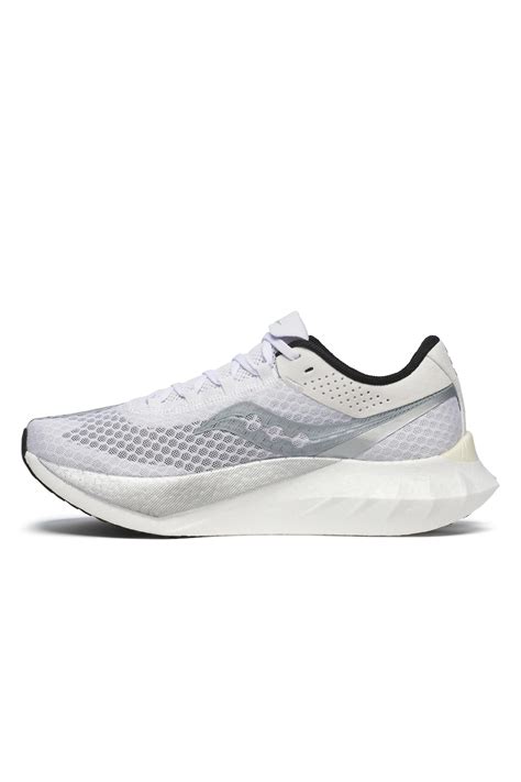 Mens Endorphin Pro 4 In White Silver Mens Performance Running Shoes