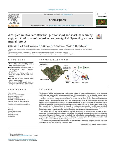 Pdf A Coupled Multivariate Statistics Geostatistical And Machine Learning Approach To Address