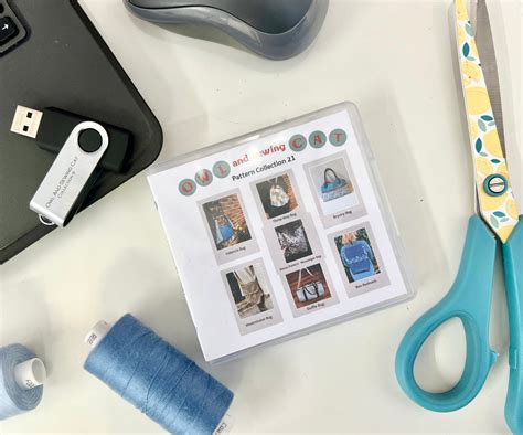 Usb 21 Collection Patterns Owl And Sewing Cat