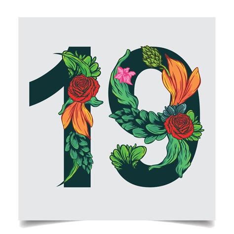 Number 19 Vector Art Icons And Graphics For Free Download