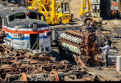 Amtk 486 Amtrak Emd Fl9 At Morristown New Jersey