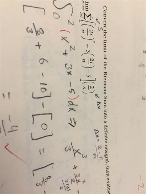 solved convert the limit of the riemann sum into a definite
