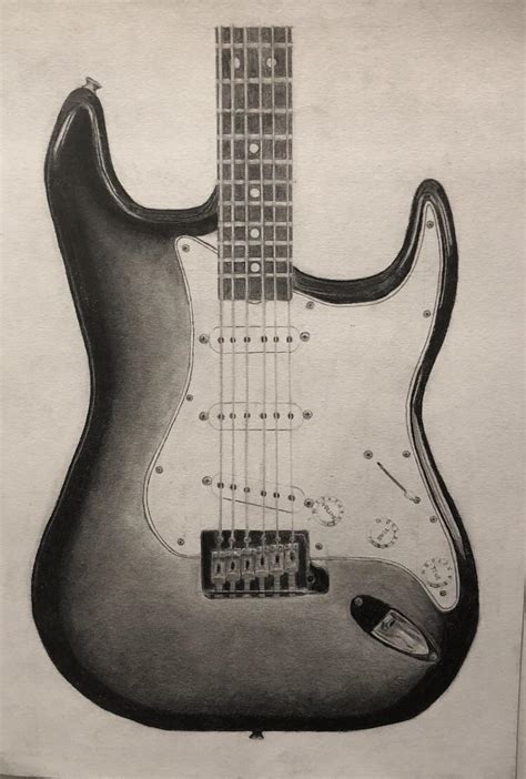 How To Draw Realistic Guitar