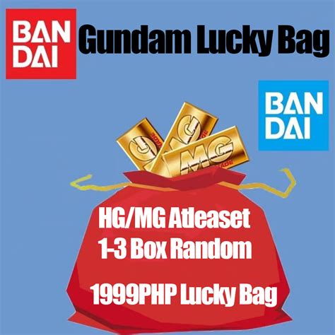 Bandai Assembling Toys Random Bag Gundam Mask Rider One Piece Digimon Adventure Sd Hg Mg Mgsd Pg