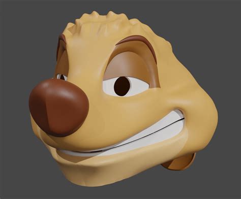 Stl File Timon Head For Cosplays 🪖 ・template To Download And 3d Print・cults