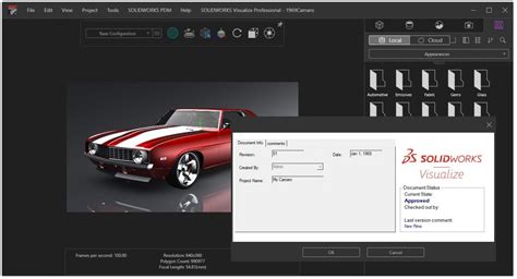 SOLIDWORKS Visualize 2020 PDM Menu Integration