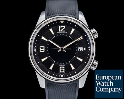 53141 Jaeger Lecoultre Polaris Date Ss Black Dial European Watch