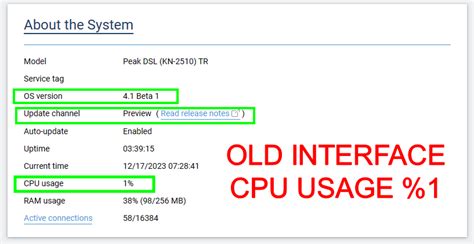 New Interface High Cpu Usage At System Dashboard Page With Device Idle State Web Interface