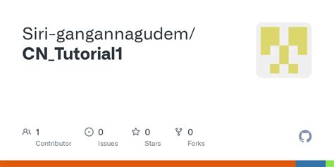 GitHub Siri Gangannagudem CN Tutorial1