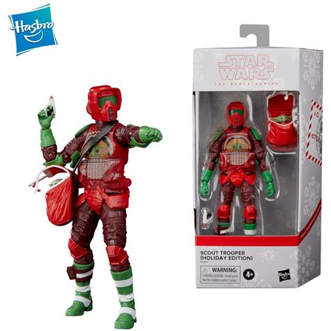 Star Wars The Black Series 6 Inch Scout Trooper Holiday Edition And
