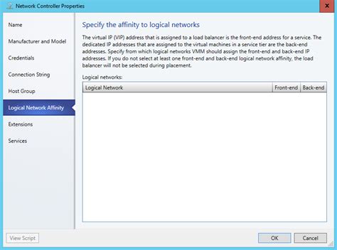 Connect Windows Server TP Network Controller With System Center