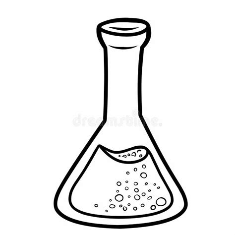 Sketch Of Chemical Laboratory Flask Stock Illustration Illustration Of Material Biotechnology