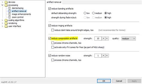 Video Reduce Compression Artifacts Using Madvr As Filter For Ffmpeg
