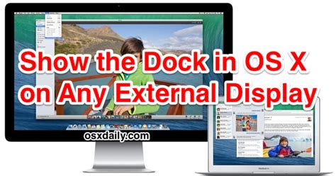 How To Make The Dock Appear On External Display On Mac