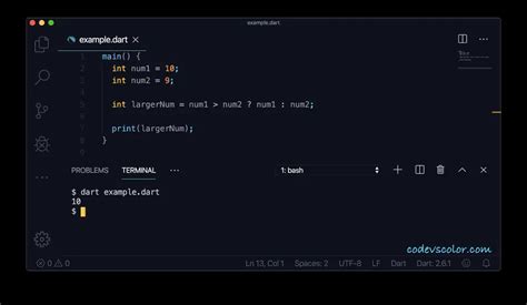 Conditional Expression In Dart Codevscolor