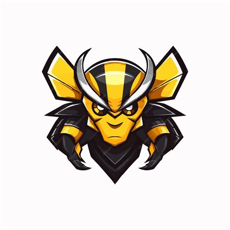 Premium Vector Bee Face Logo Design Vector Illustration Bee Logo