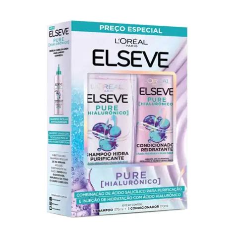 Kit Elseve Sh 375ml Cond 170ml Pure