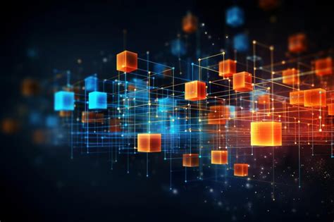 Premium Photo Blockchain Technology Background And Cryptocurrency