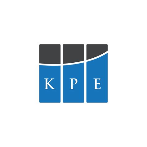 kpe letter logo design on white background kpe creative initials